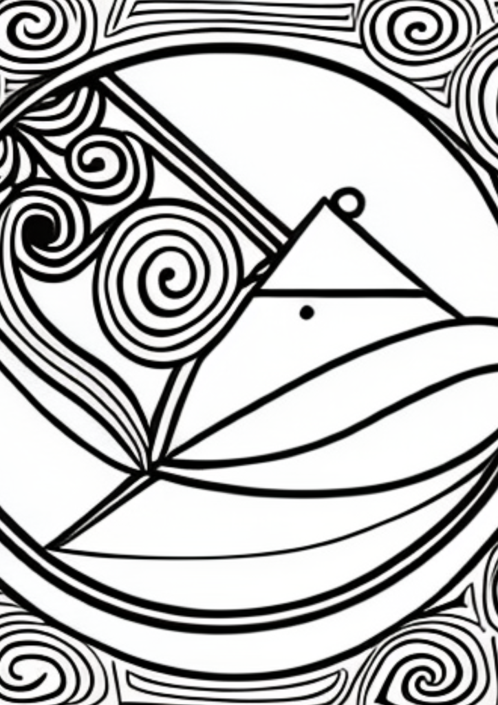 Coloring: Picasso Style Coloring Page – Download Template